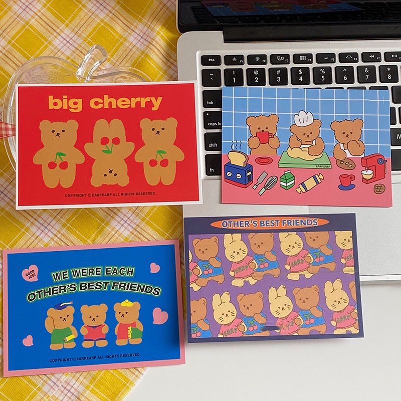 Korea cartoon cute bear craft paper DIY scrapbooki... – Vicedeal