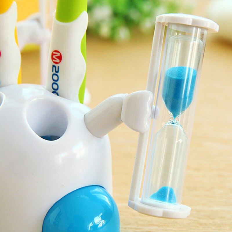 Toothbrush Rack Holder with Sand Timer 3 Minutes C... – Grandado