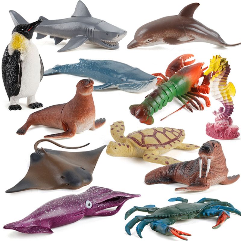 12Pcs/Set Mini Animal Model Simulation Ocean Marin... – Vicedeal