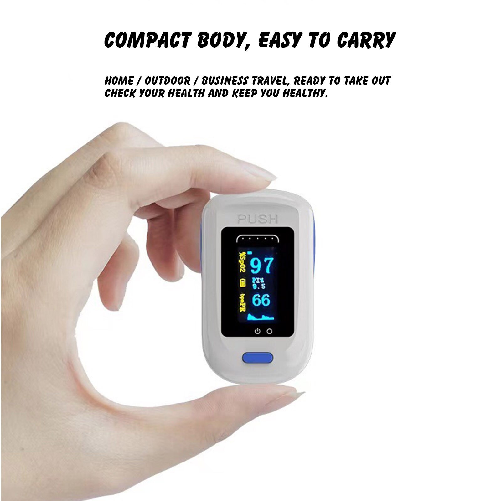 Portable Finger Tip Pulse Oximete Pulse Oximeter H... – Grandado