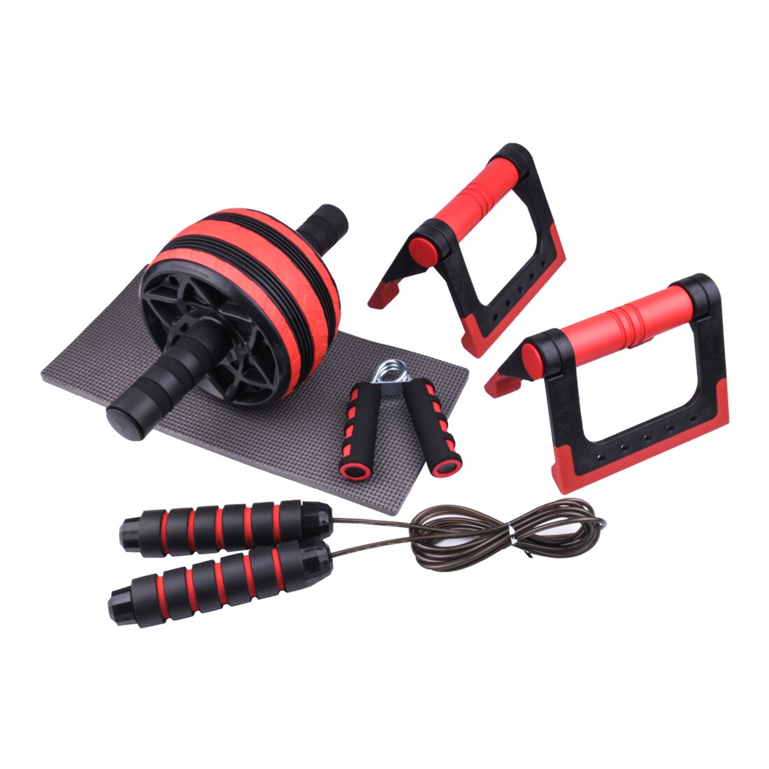 Ab Wiel Roller Push-Up Bar Jump Rope Hand Grip Wor... – Grandado