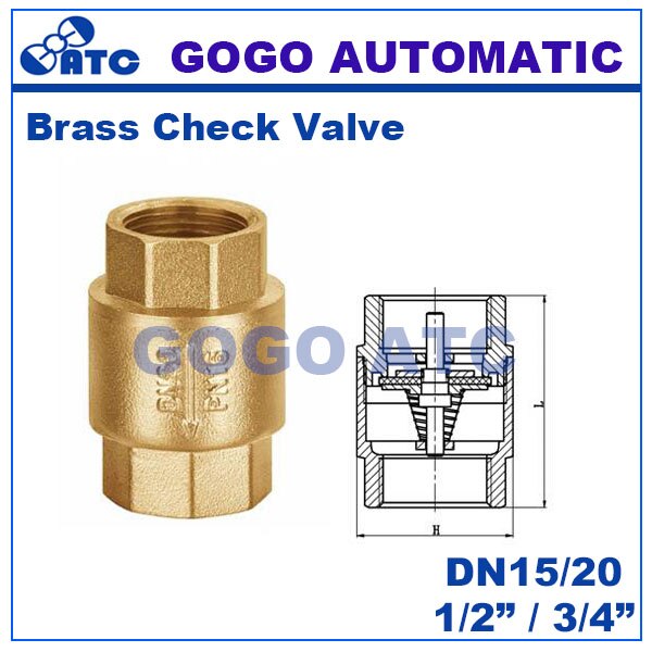 brass In-Line Spring Vertical Check Valve for Wate... – Vicedeal