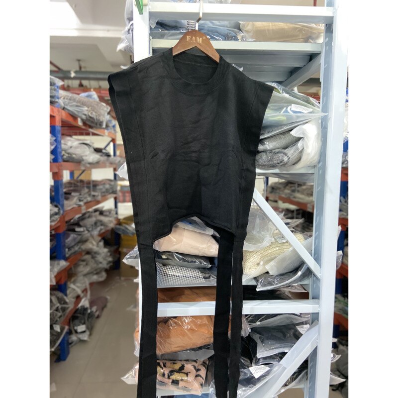 DEAT spring women clothes round neck sleeves knits... – Grandado