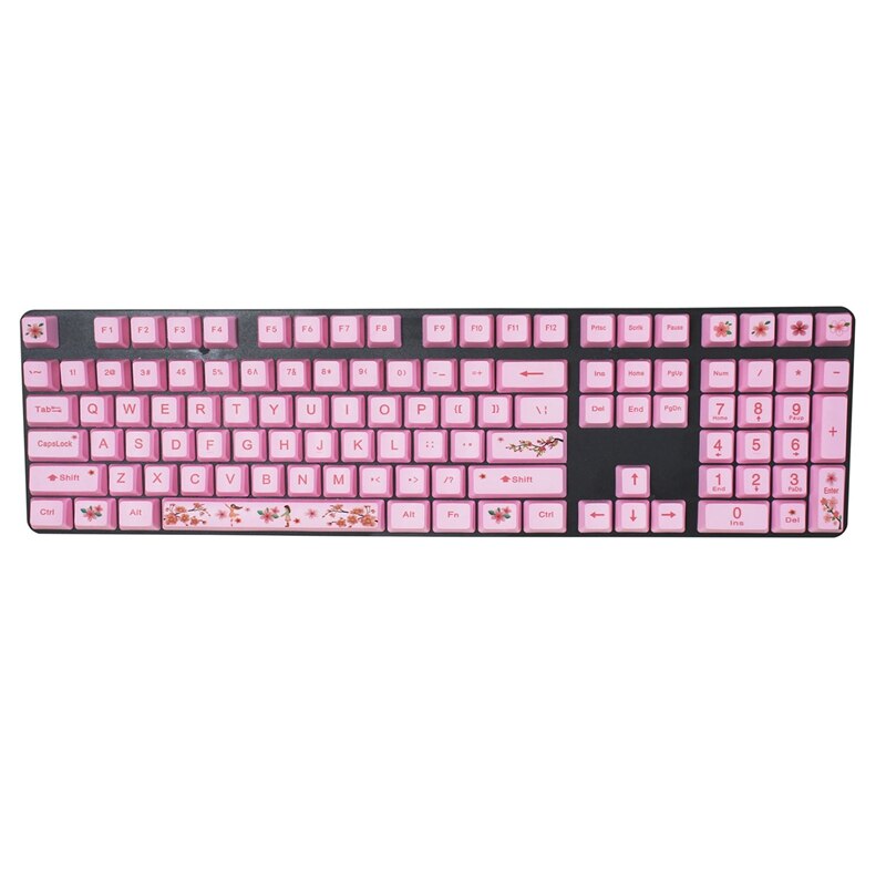 SPYSELF 108 Keys PBT Keycaps Dye-Sublimation Pink ... – Vicedeal