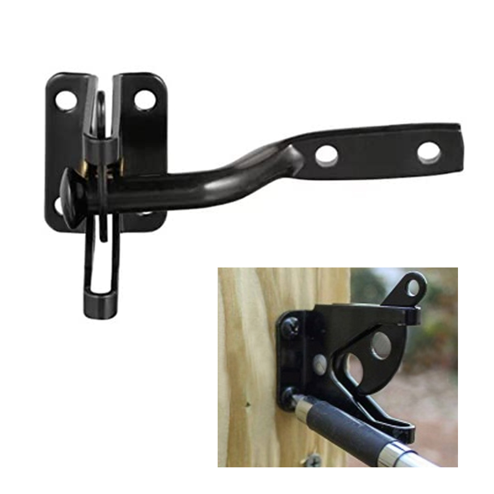 Black Lever Lock Carbon Steel Outdoor Fence Securi... – Grandado