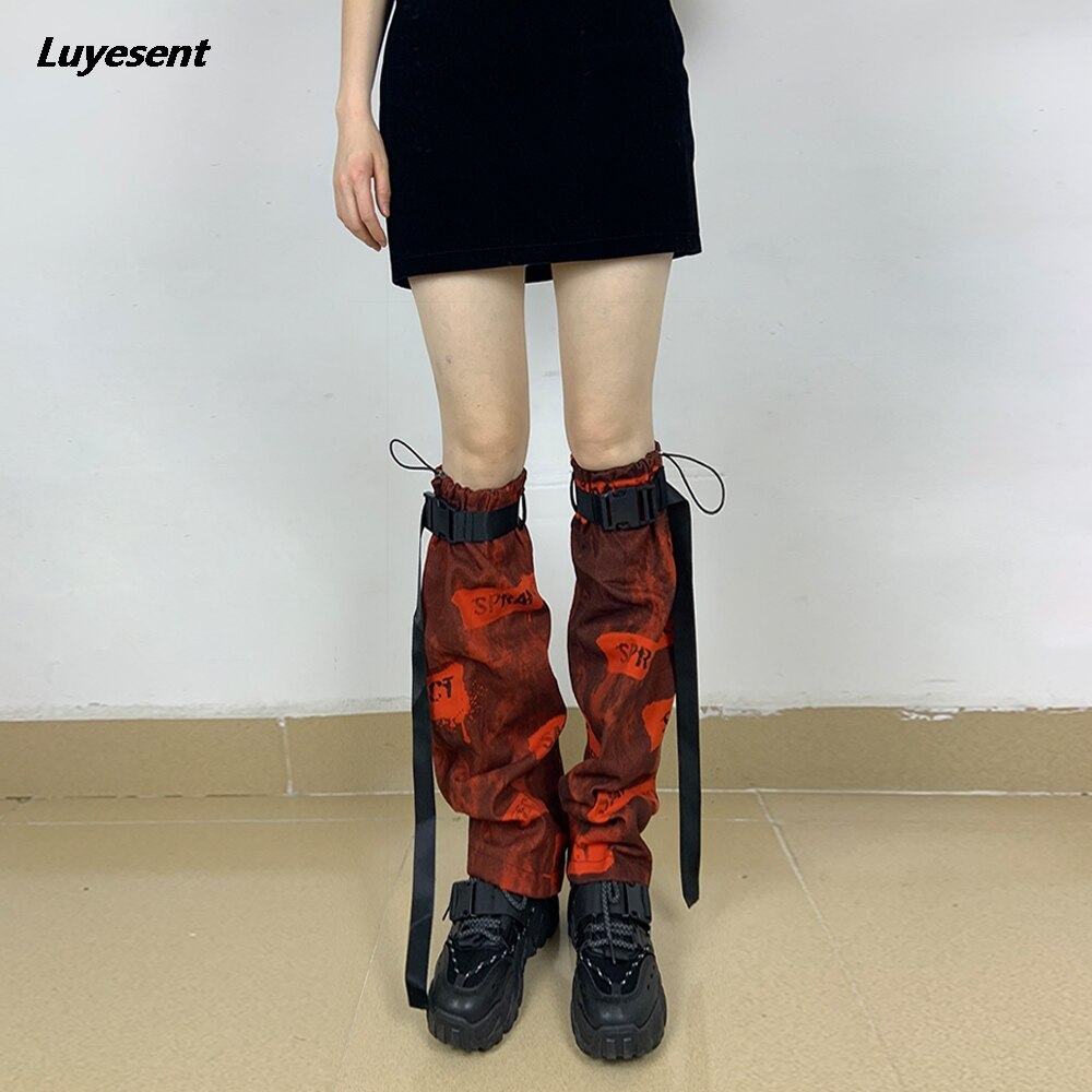 Punk Red Girl Harajuku Leg Warmer Lady Gothic Japa... – Grandado