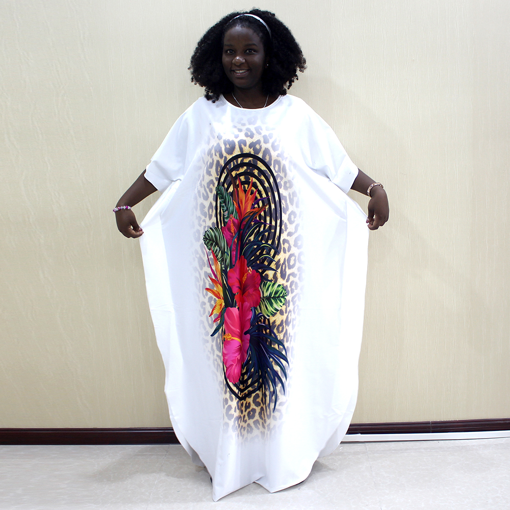African Dashiki Long Dresses For Women Short Sleev... – Vicedeal