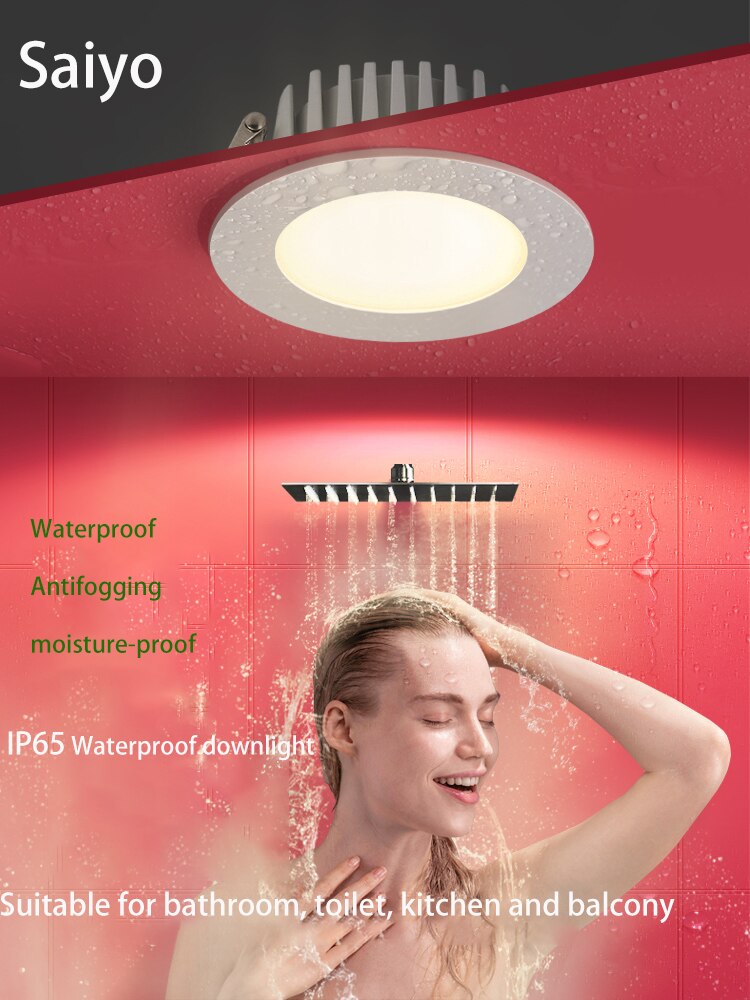 Saiyo Led Waterdichte Spot Light IP65 Verzonken Pl... – Grandado Saiyo Led Waterdichte Spot Light IP65 Verzonken Pl... – Grandado