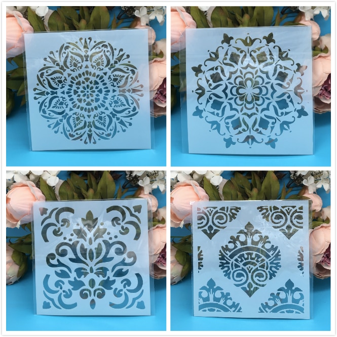 4Pcs/Set 15cm 5.9" Circle DIY Layering Stencils Wa... – Grandado
