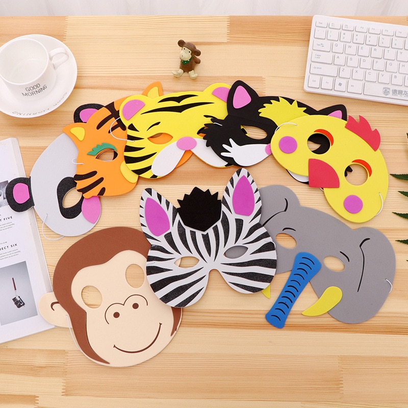 10Pcs/lot Cute EVA Foam Children Halloween Masks P... – Grandado