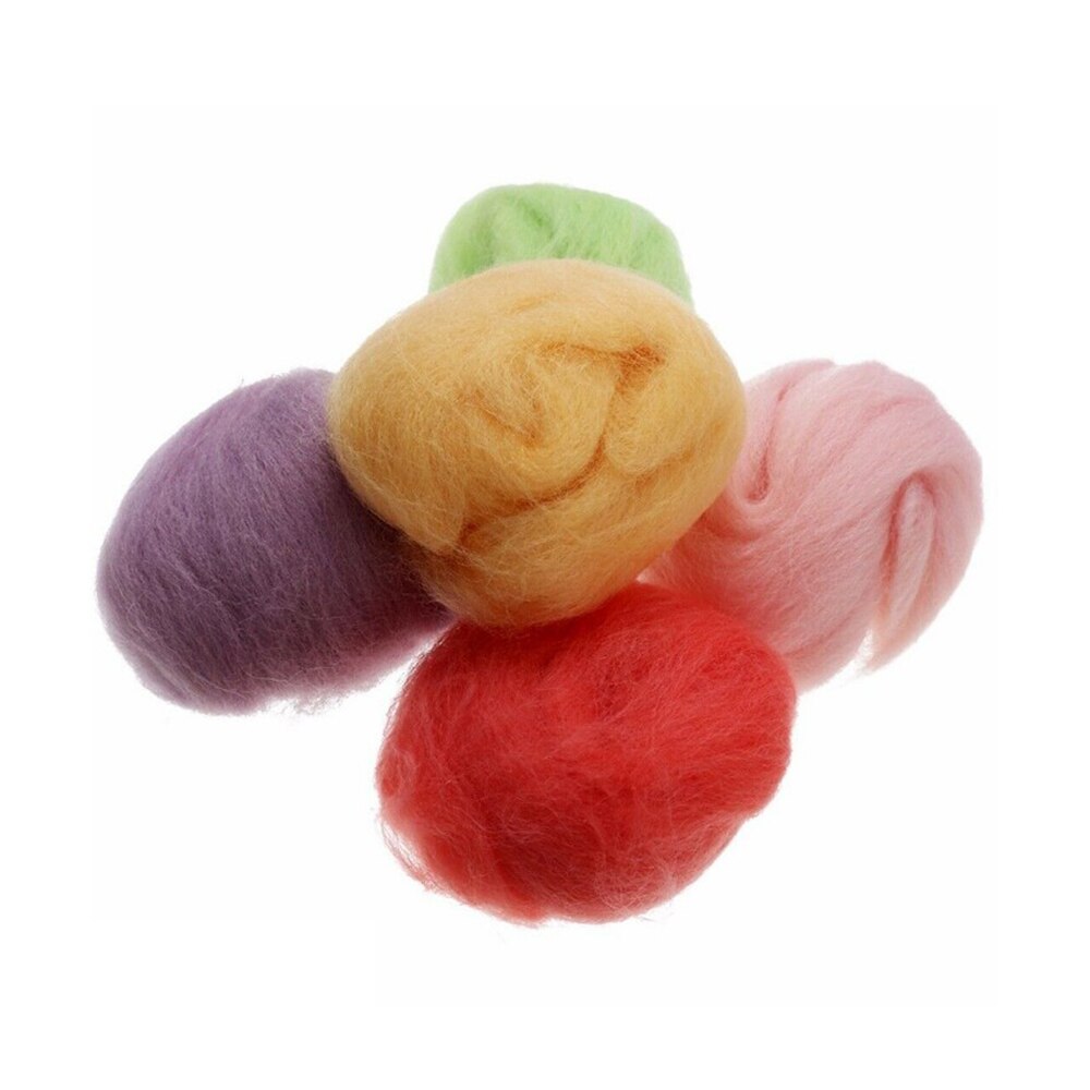 12 farben wolle filz material paket handmade DIY n... – Vicedeal