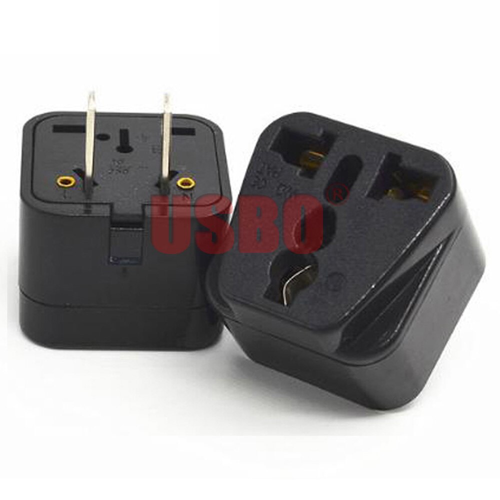 Universal Black White 10A 250V USA Canada Japan Ta... – Grandado