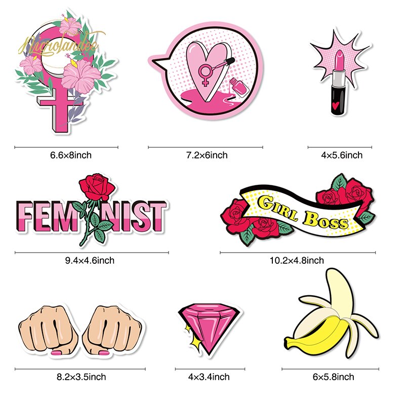 NICROLANDEE 15 Count Girl Power Party Centerpiece ... – Grandado