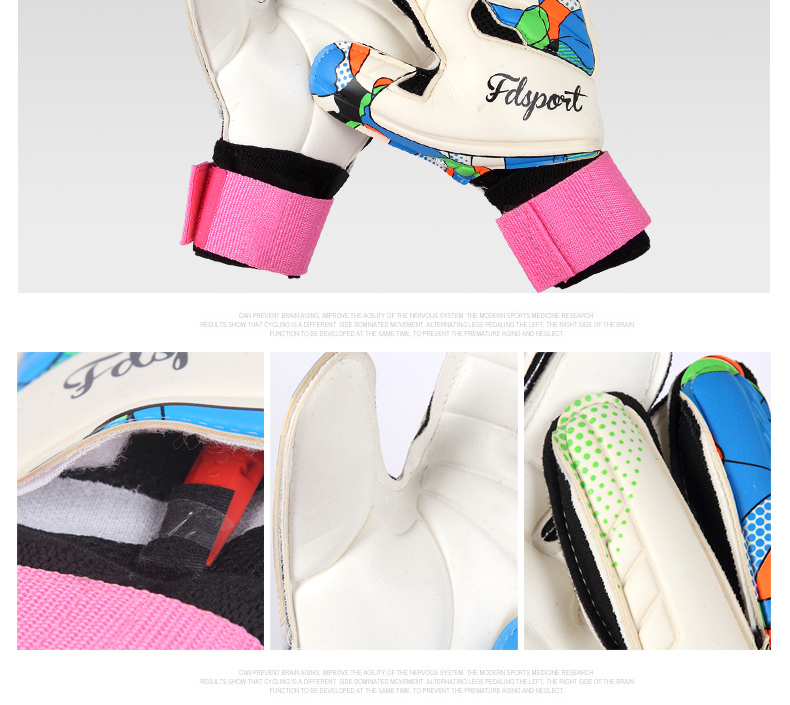 latex goalie gloves with finger protection Removab... – Vicedeal