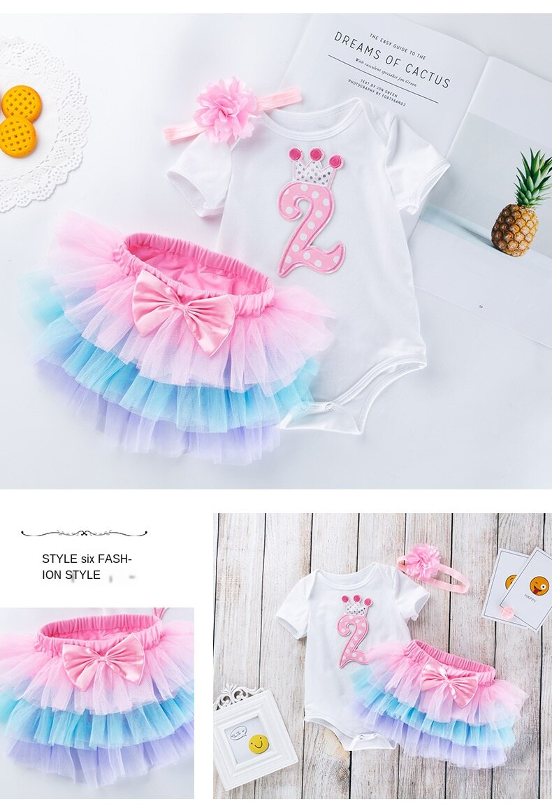 2 Jaar Baby Meisje Jurk Prinses Meisjes Tutu Jurk ... – Vicedeal