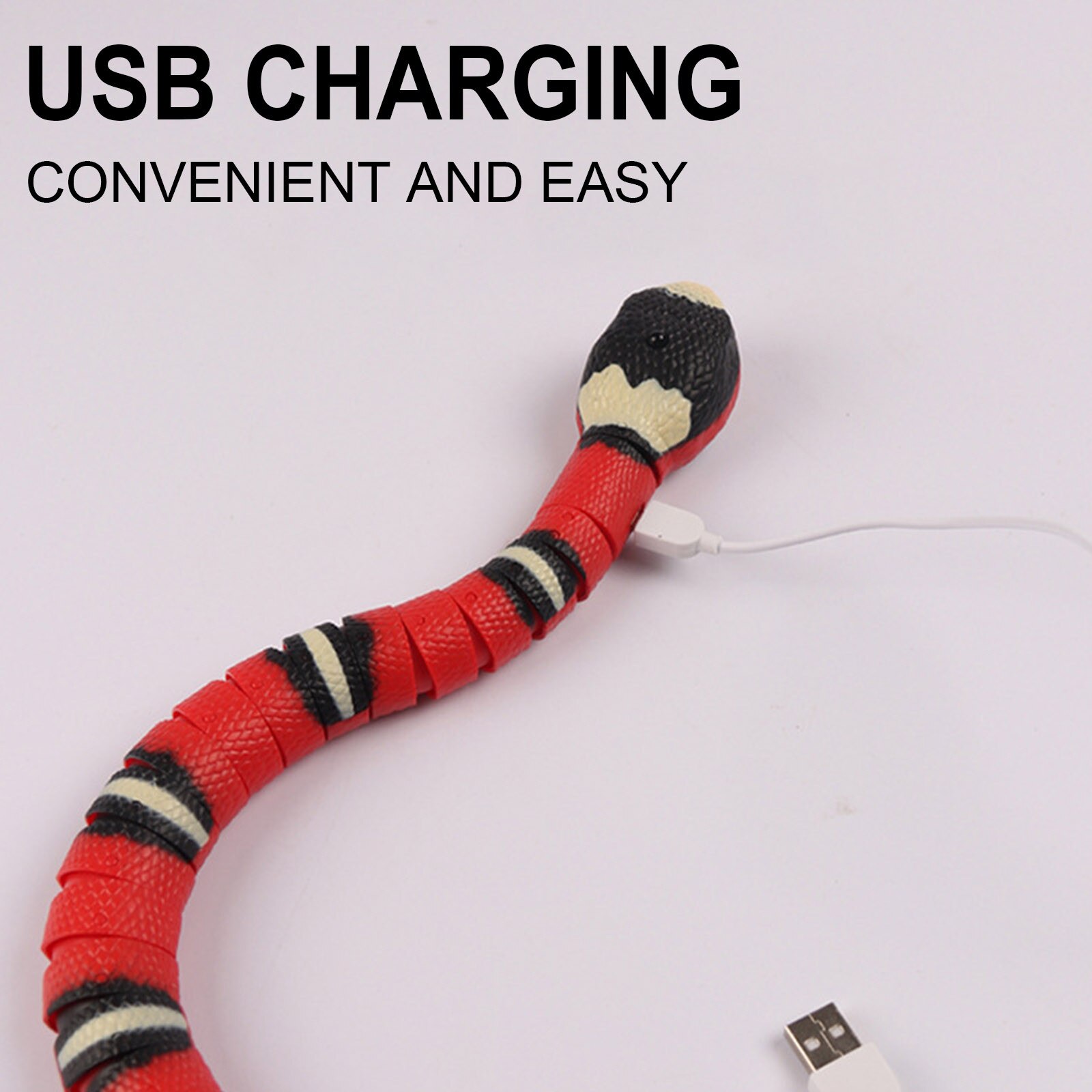 USB Rechargeable Snake Toy Intelligent Sensing Cor... – Grandado