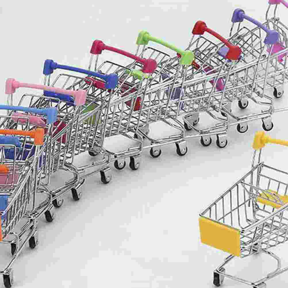 Mini Shopping Carts Shopping Trolley Storage Conta... – Grandado
