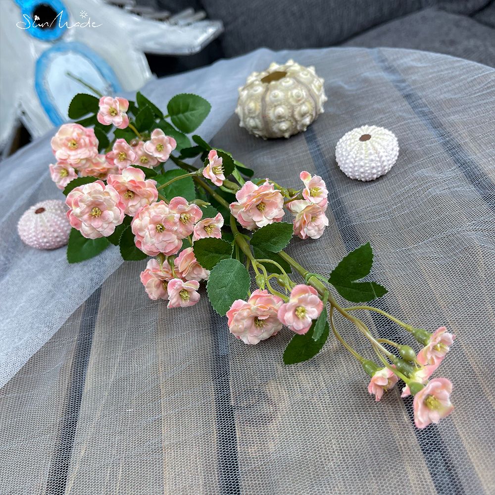 SunMade Luxury Mini Rose Long Branch Tiny Flowers ... – Grandado