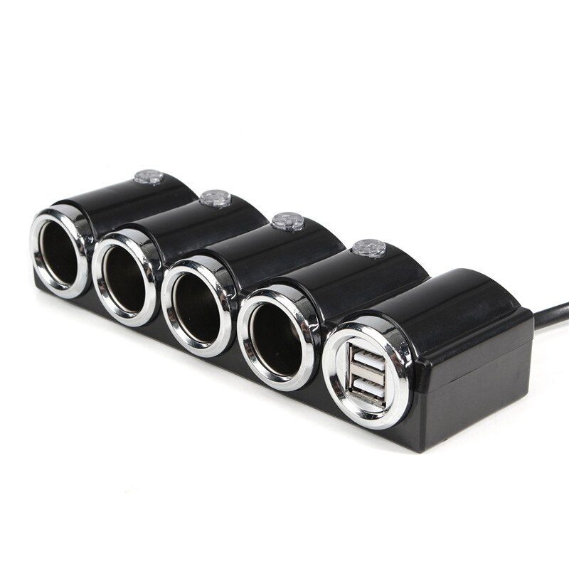 DC 12V/24V 4 Way Multi Socket Dual USB Charger Sup... – Grandado