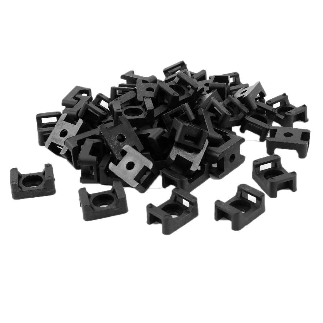 DSHA 100pcs Plastic Wire Buddle Cable Tie Mount Sa... – Vicedeal