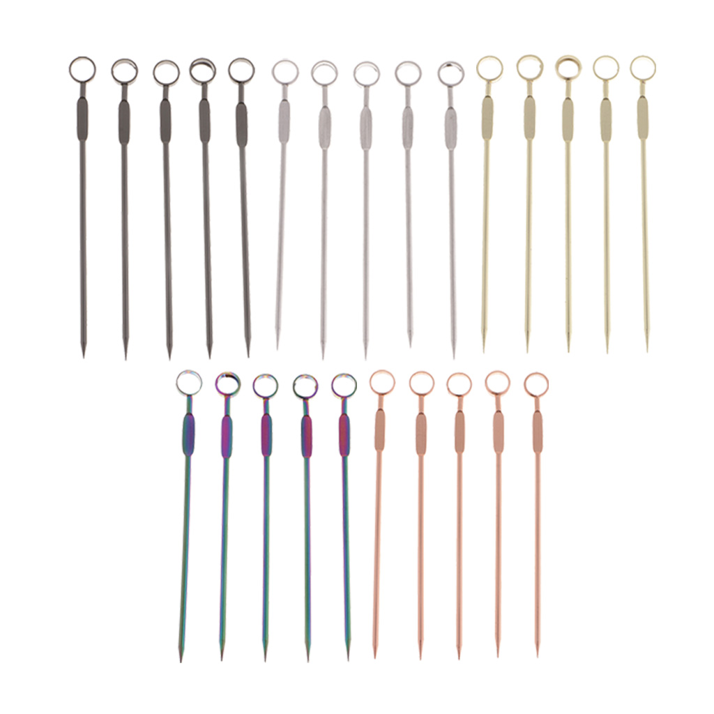 Cocktail Pick Metal Fruit Sticks Bar Tools Drink S... – Vicedeal