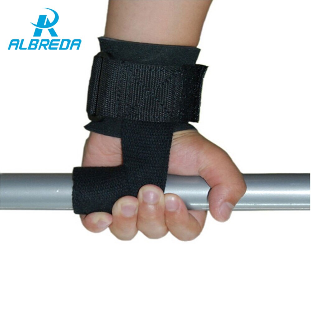 ALBREDA1Pair Barbell Straps Wraps Hand Wrist Suppo... – Grandado