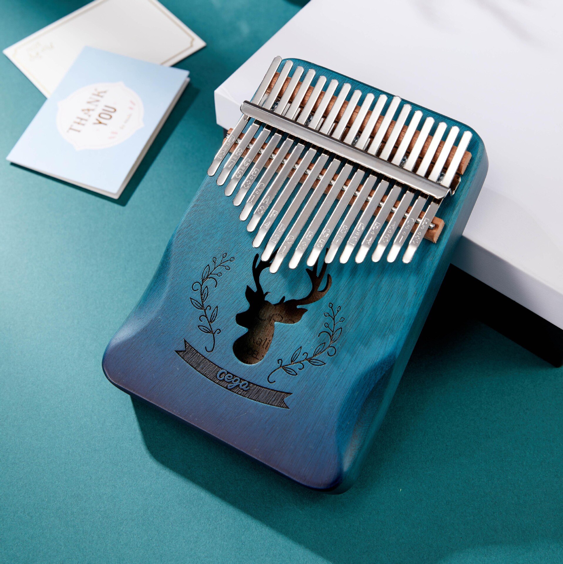 Kalimba 17 Key Thumb Piano Mahonie Hout Mbira Body... – Vicedeal