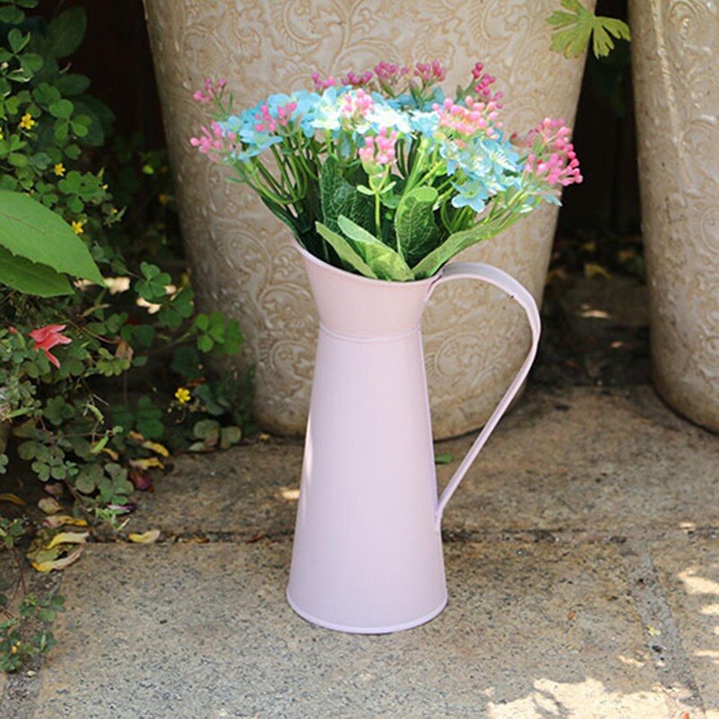 Mini Flower Tin Vase Jug Metal Vase Desktop Flower... – Vicedeal
