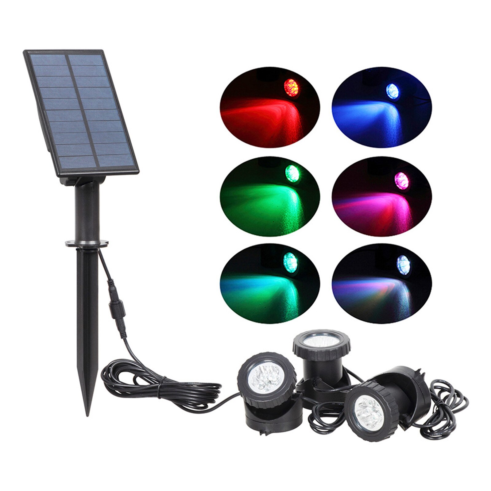 Solar Led Onderwater Verlichting Waterdichte IP68 ... – Vicedeal