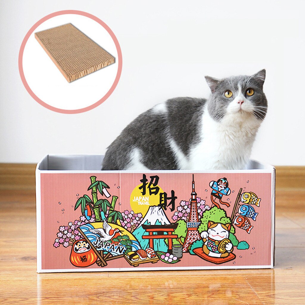 Creatieve Kat Bed Kat Huis Kitten Scratch Kartonne... – Vicedeal