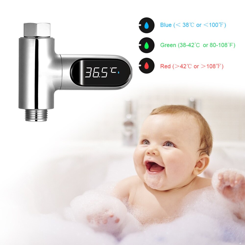 360° Rotating LED Digital Shower Temperature Displ... – Grandado