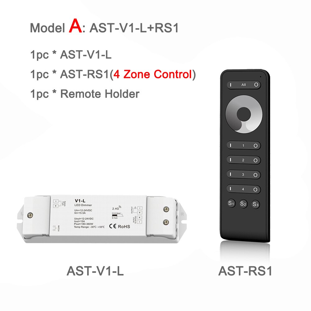 Led Dimmer 12V 24V Dc Rf 2.4G Draadloze Afstandsbe... – Vicedeal