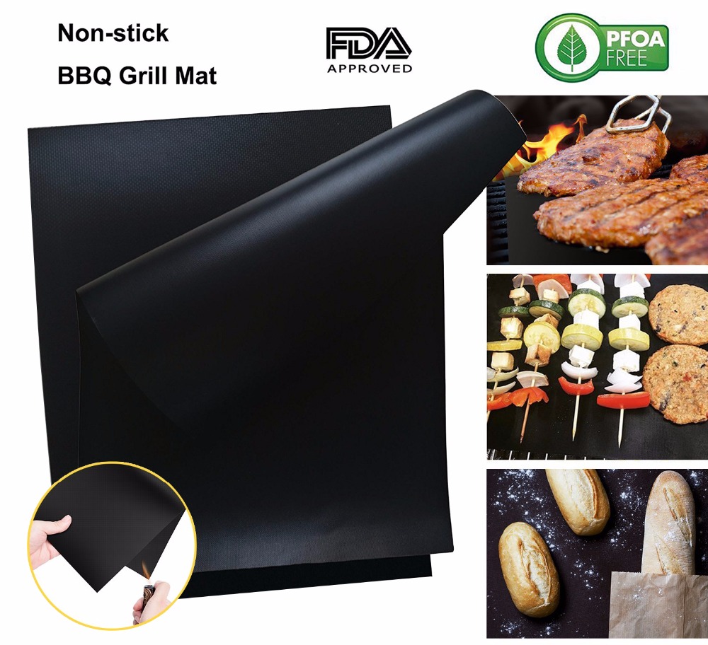 40X34Cm Herbruikbare Non-stick Bbq Grill Mat 0.2Mm... – Grandado