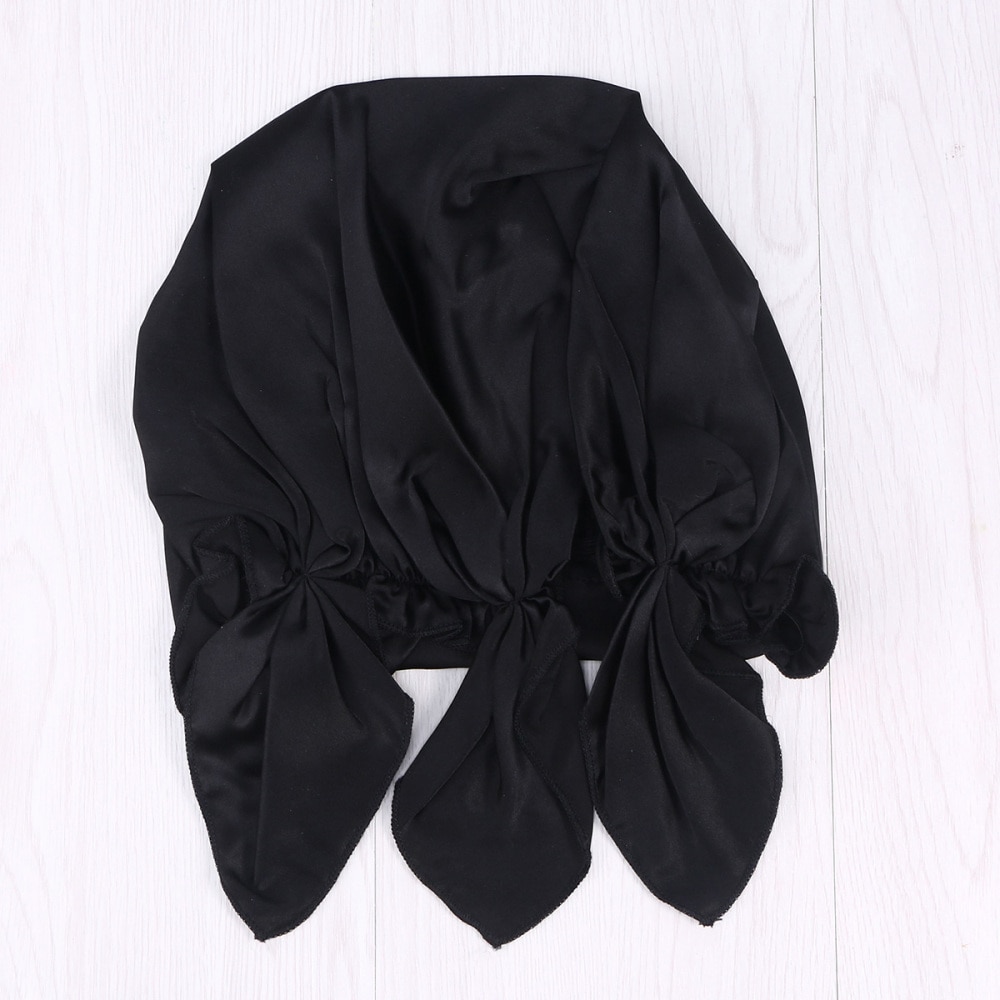 Mulberry Silk Night Sleeping Cap Long Hair Bonnet ... – Vicedeal