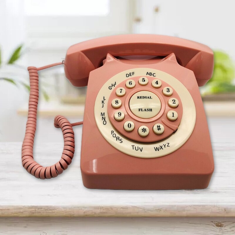 Vintage Wired Telephone High Definition Call Telep... – Grandado
