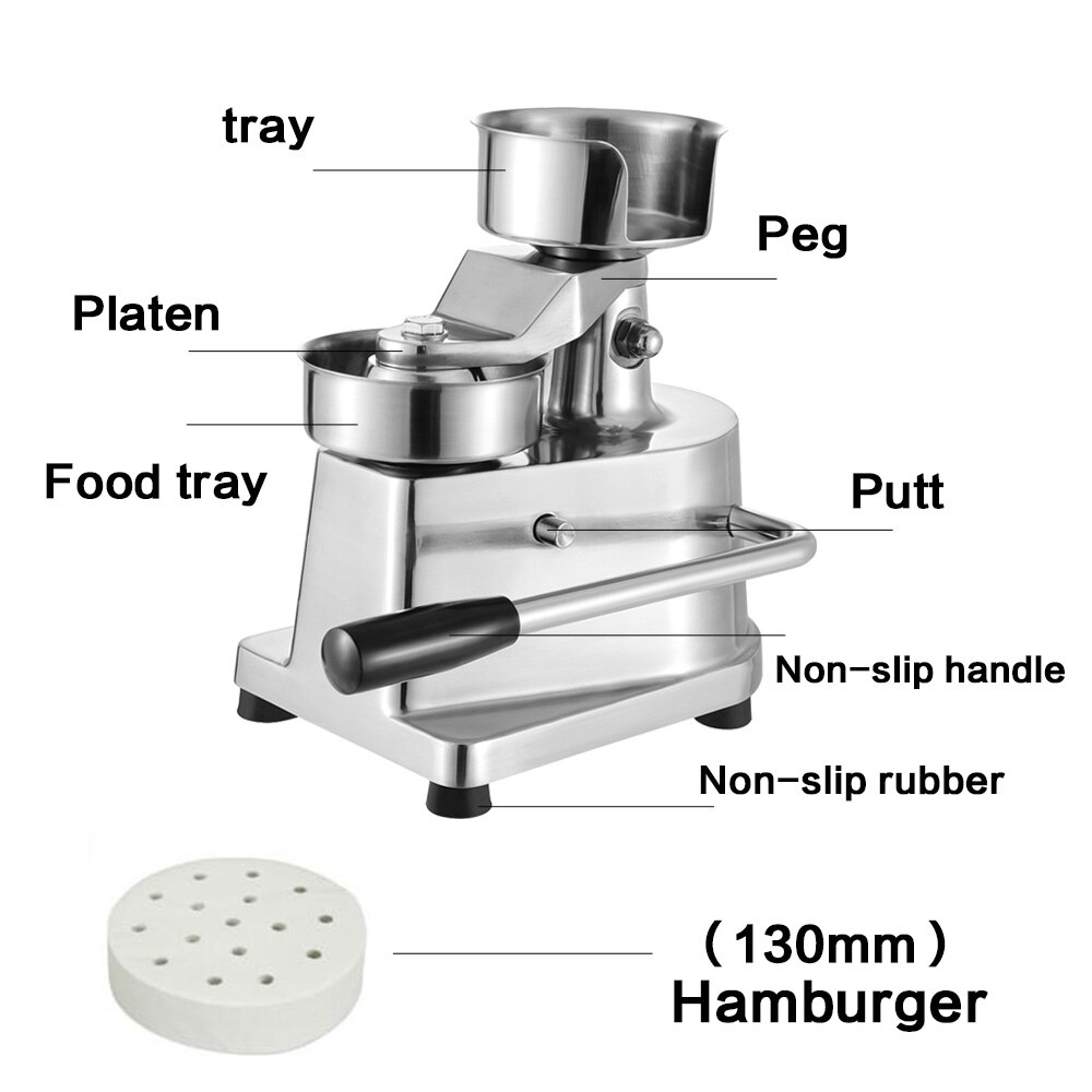 Manual hamburger maker machine patty press burger ... – Grandado