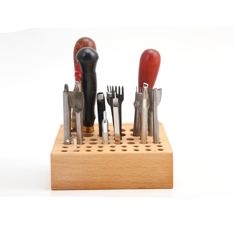 Leather Tool Holder Wooden diy Craft Organizer Woo... – Grandado