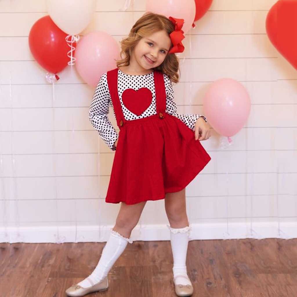 Saint valentin tenues enfants fille vêtements ense... – Grandado