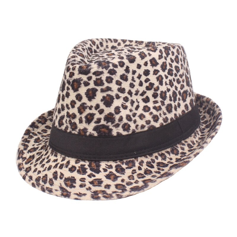 Leopard Printing Wide Brim Jazz Men Hats Vintage C... – Grandado