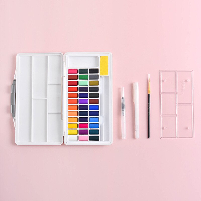 Macaron Style Solid Water Color Paint Set Bright C... – Vicedeal