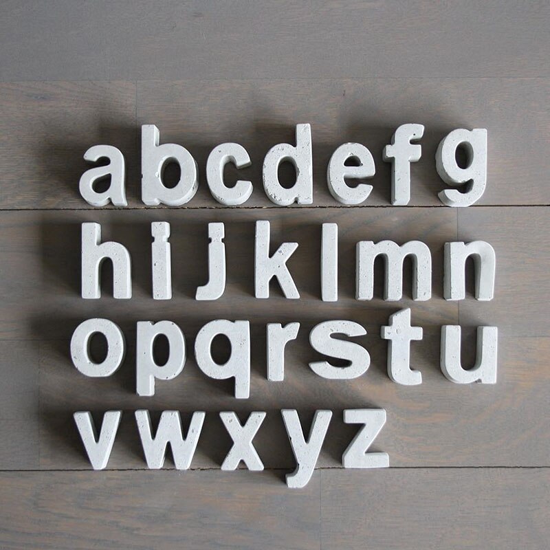 Silicone Letter Molds Capital LetterConcrete Mold ... – Vicedeal