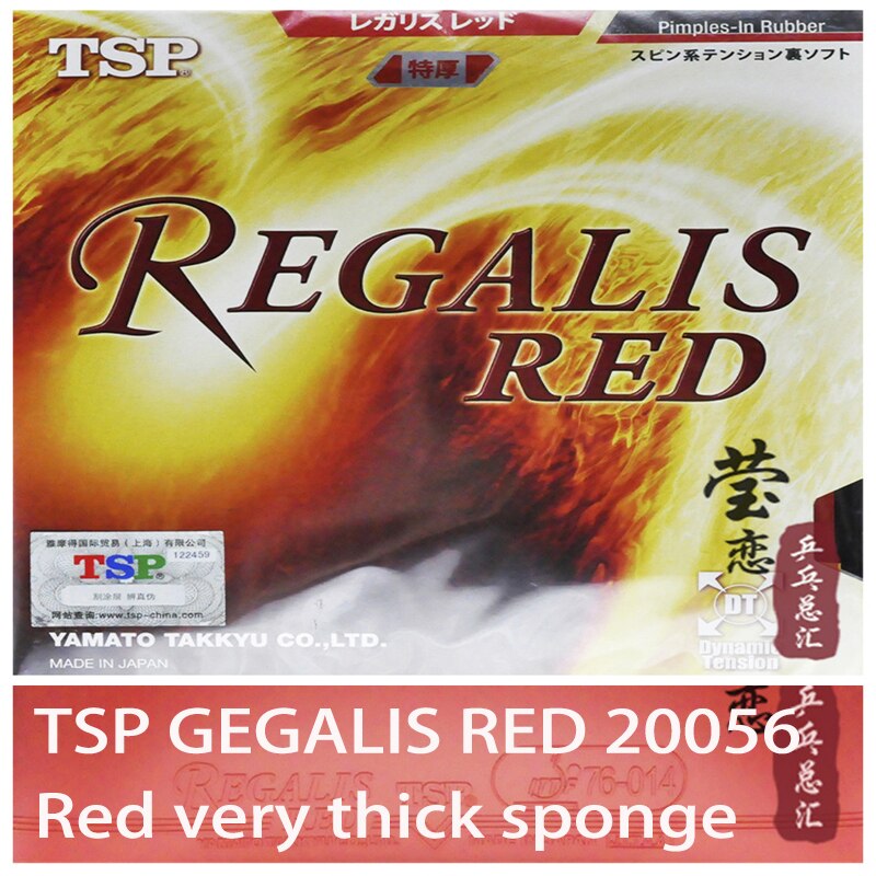 Original TSP Regalis red 20056 table tennis rubber... – Vicedeal
