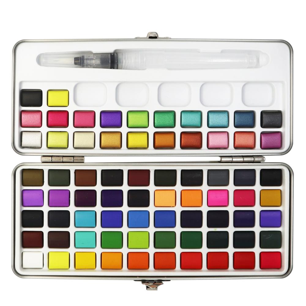 Seamiart 50/72/90 Color Solid Watercolor Paint Set... – Grandado