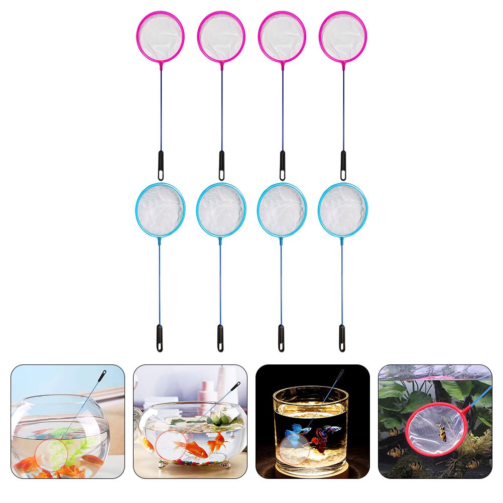 8 Stuks Plastic Garnalen Schepnet Aquarium Visnet ... – Vicedeal