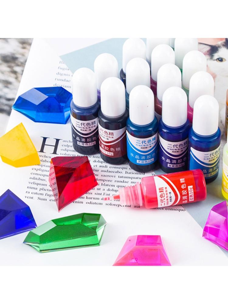 24 Colors Crystal Epoxy Pigment UV Resin Dye DIY J... – Vicedeal