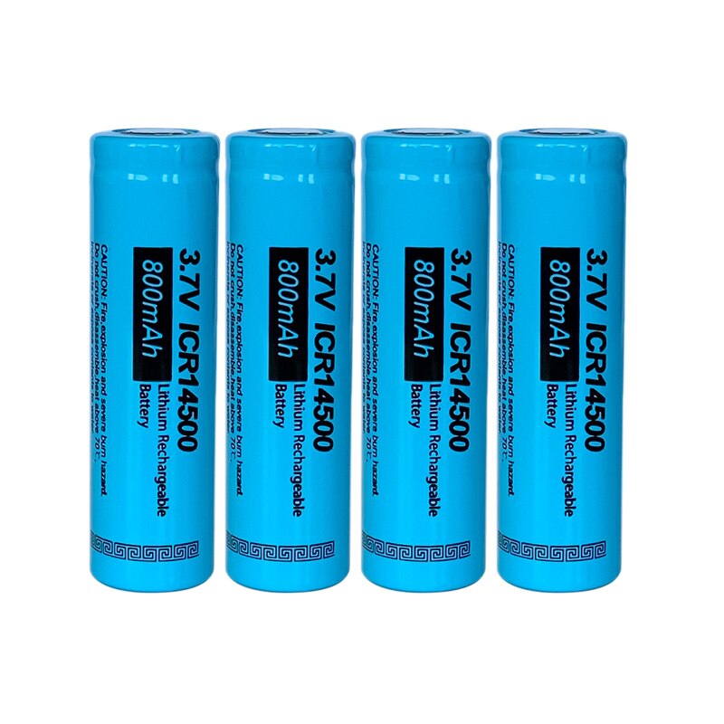 Pkcell 14500 800 mah 3.7v li-ion genopladelige bat... – Grandado