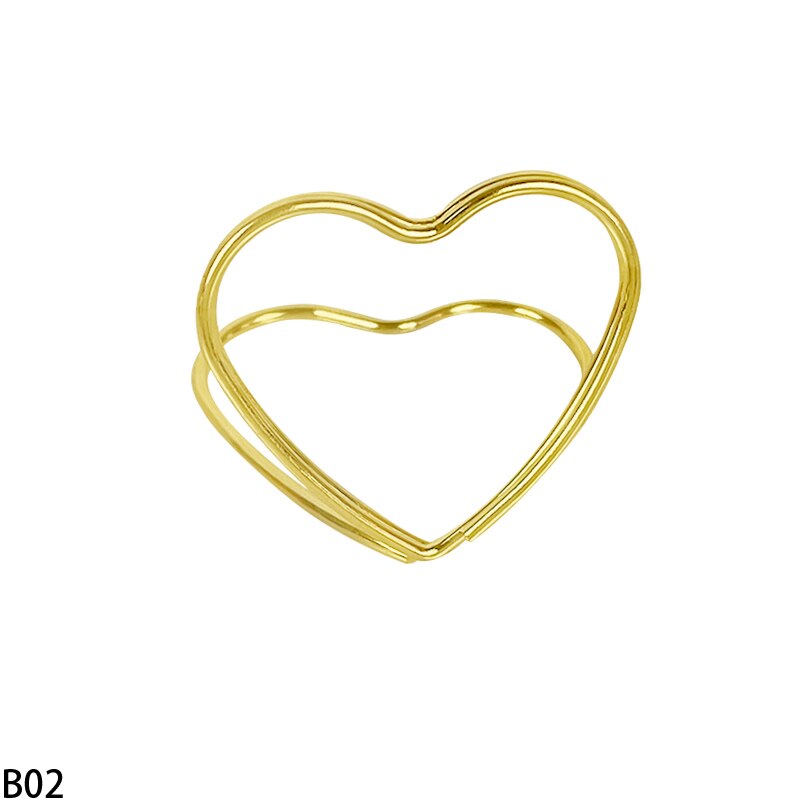 30 stk dobbelt hjerteform metal memoholder fotokli... – Grandado