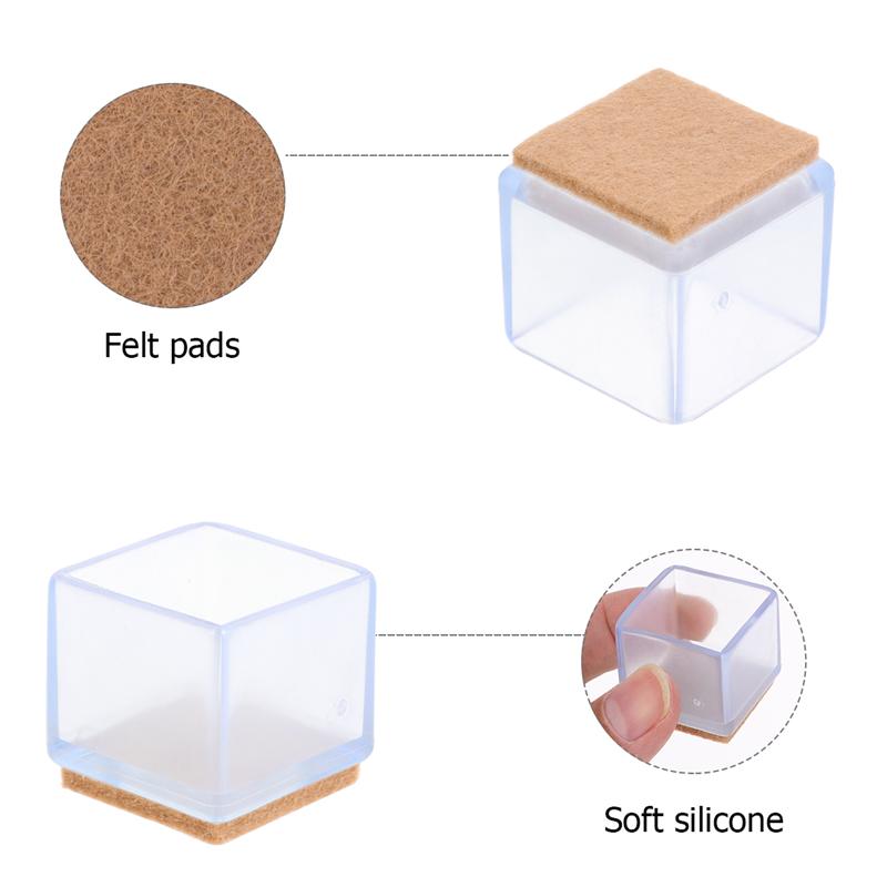20pcs 25x25mm Anti-Slip Table Feet Covers Chair Fe... – Vicedeal
