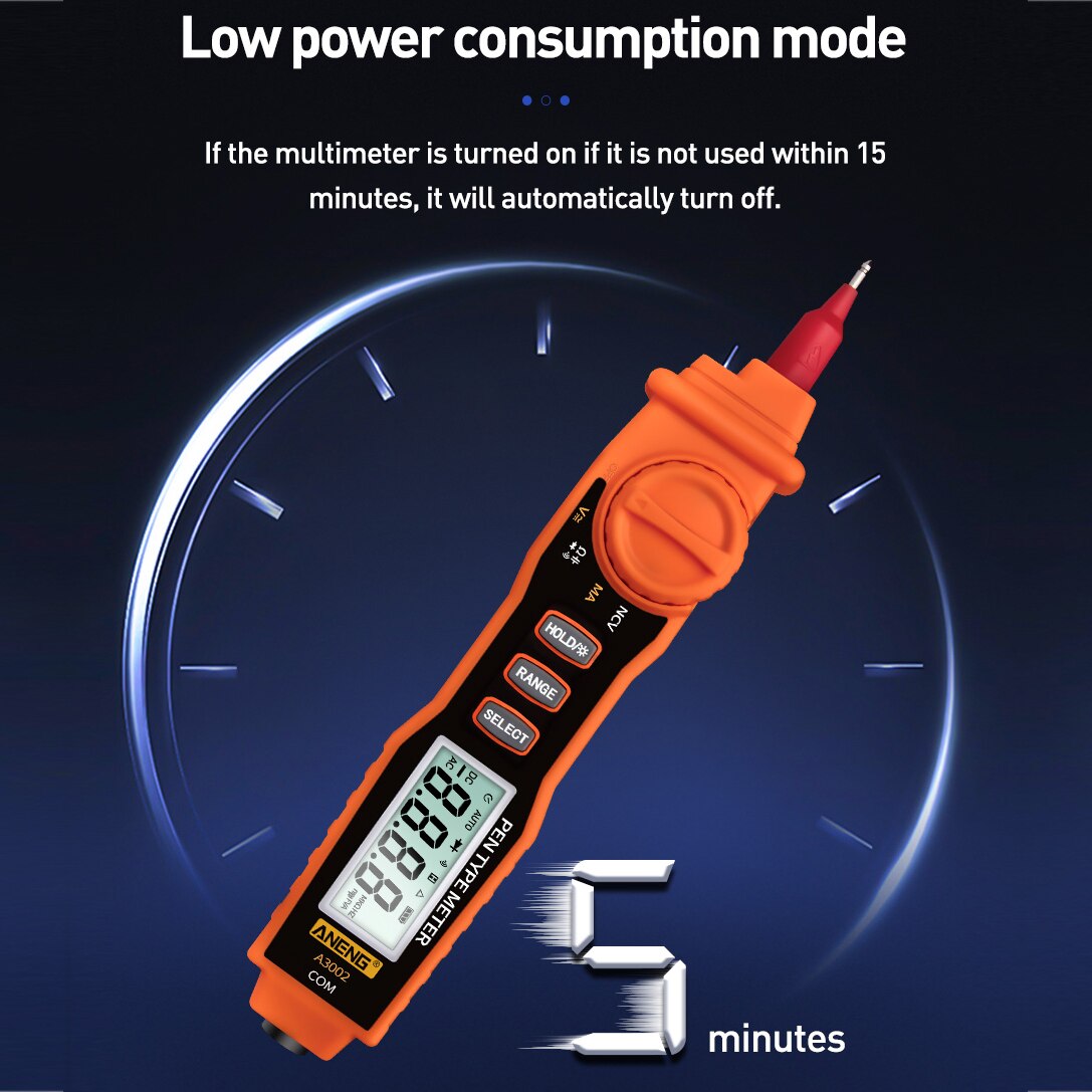 A3002 Digital Multimeter Pen Type 4000 Counts with... – Grandado