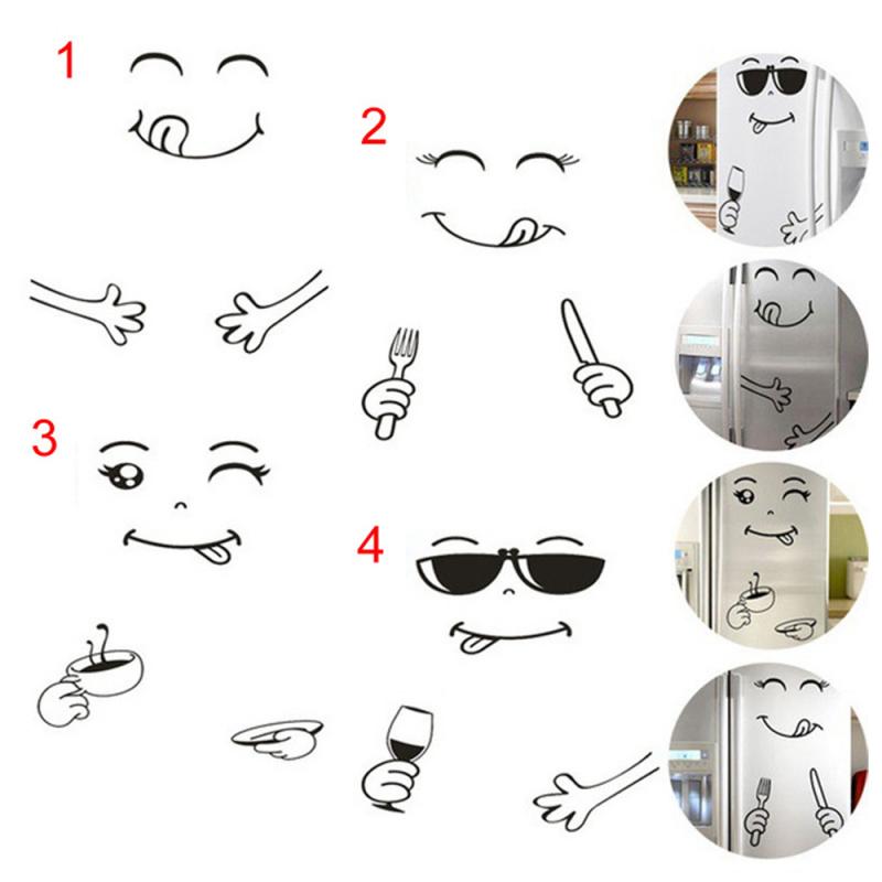 Cute Smiley Sticker Fridge Magnets Happy Face Kitc... – Grandado